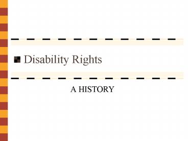 Disability Rights presentation | free to view
