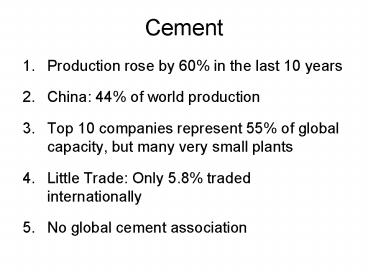 Cement presentation | free to download