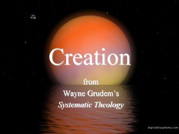 Creation presentation | free to view