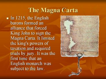 The Magna Carta presentation | free to view