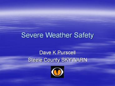 Severe Weather Safety presentation | free to download