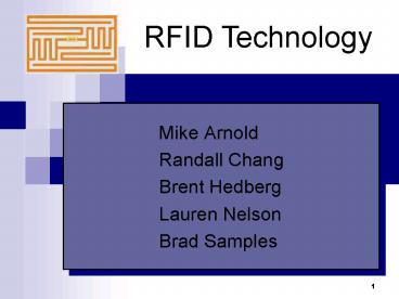 RFID Technology presentation | free to view
