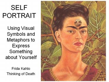 SELF PORTRAIT presentation | free to view