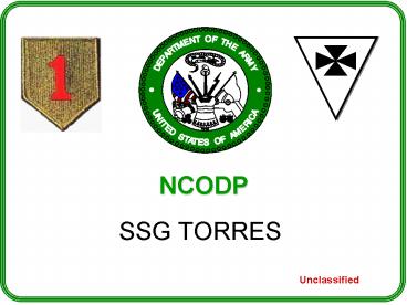 PPT – NCODP PowerPoint presentation | free to download - id: 418292-YTBhZ