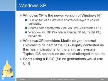 PPT – Windows XP PowerPoint presentation | free to download - id ...