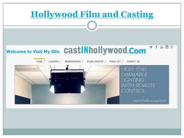 Audition Studios presentation | free to download