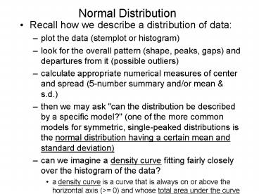 Normal Distribution presentation | free to download