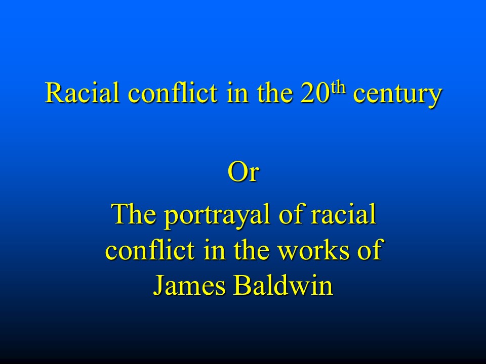 Racial conflict in the 20th century presentation | free to download