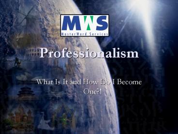 PPT – Professionalism PowerPoint presentation | free to view - id ...