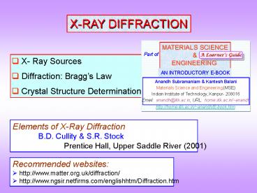 X-RAY DIFFRACTION presentation | free to download