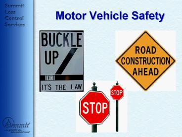 Motor Vehicle Safety presentation | free to view