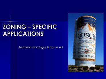 PPT – ZONING PowerPoint presentation | free to view - id: 41fef9-YThhN