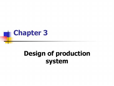 Design of production system presentation | free to view