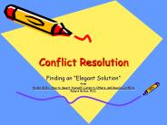 PPT – Conflict Resolution PowerPoint presentation | free to view - id ...