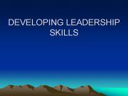 PPT – LEADERSHIP SKILLS PowerPoint presentation | free to view - id ...
