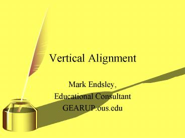 PPT – Vertical Alignment PowerPoint presentation | free to view - id ...