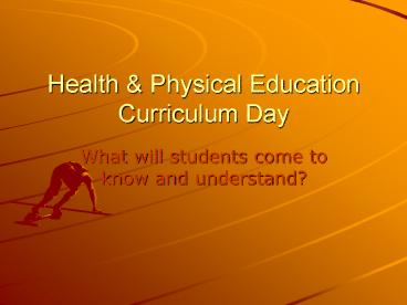 PPT – Health PowerPoint presentation | free to view - id: 428bc0-ZTg5Z