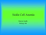 PPT – Sickle Cell Anemia PowerPoint presentation | free to download ...
