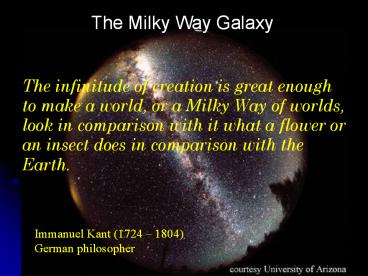 PPT – The Milky Way Galaxy PowerPoint presentation | free to download ...
