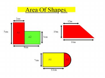 Area Of Shapes. presentation | free to download