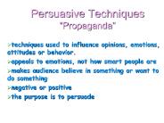 PPT – PERSUASIVE TECHNIQUES PowerPoint presentation | free to view - id ...
