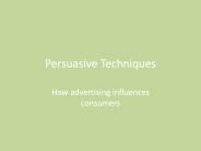 PPT – PERSUASIVE TECHNIQUES PowerPoint presentation | free to view - id ...