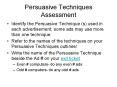 PPT – PERSUASIVE TECHNIQUES PowerPoint presentation | free to view - id ...
