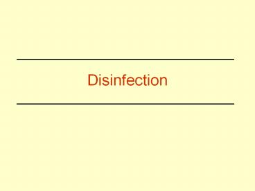 Disinfection presentation | free to download