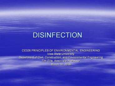 DISINFECTION presentation | free to download