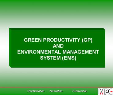 PPT – Environmental Management Plan PowerPoint presentation | free to ...