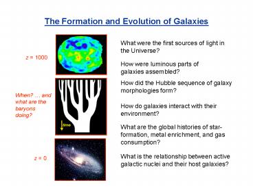 PPT – The Formation and Evolution of Galaxies PowerPoint presentation ...