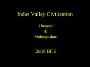 PPT – Indus Valley Civilization PowerPoint presentation | free to view ...