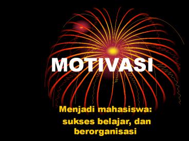 MOTIVASI presentation | free to download