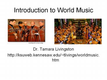 PPT – Introduction to World Music PowerPoint presentation | free to ...