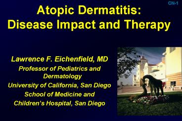 Atopic Dermatitis: Disease Impact and Therapy presentation | free to view