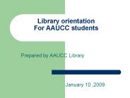 PPT – Library Orientation PowerPoint presentation | free to view - id ...
