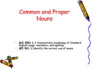 PPT – Common and Proper Nouns PowerPoint presentation | free to ...