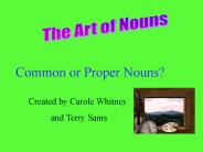 PPT – Common and Proper Nouns PowerPoint presentation | free to ...