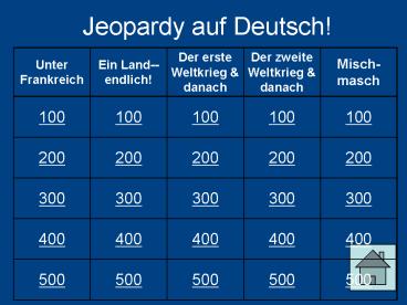 Jeopardy auf Deutsch! presentation | free to view
