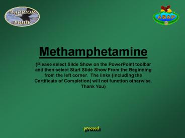 Methamphetamine presentation | free to view