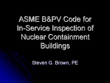 ASME B presentation | free to view