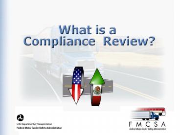 PPT – What is a Compliance Review? PowerPoint presentation | free to ...