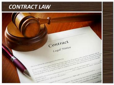 Importance of Contract law presentation | free to download