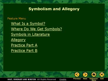 PPT – Symbolism and Allegory PowerPoint presentation | free to download ...