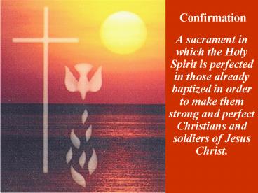 Confirmation presentation | free to view