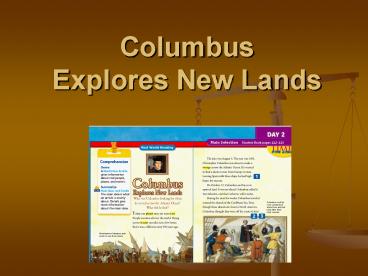 Columbus Explores New Lands presentation | free to view