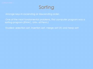 PPT – Quicksort PowerPoint presentation | free to download - id: 435df7 ...