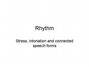 Rhythm presentation | free to download
