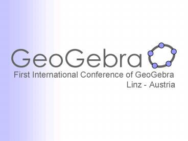 PPT – GeoGebra PowerPoint presentation | free to download - id: 43812b ...