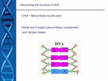 Discovering the structure of DNA presentation | free to view